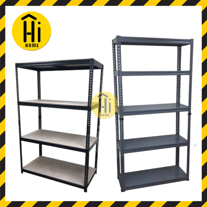 MYSTAR Grey Boltless Rack 350 X 900 X 1800 Shelves (Grey) 80kg per ...