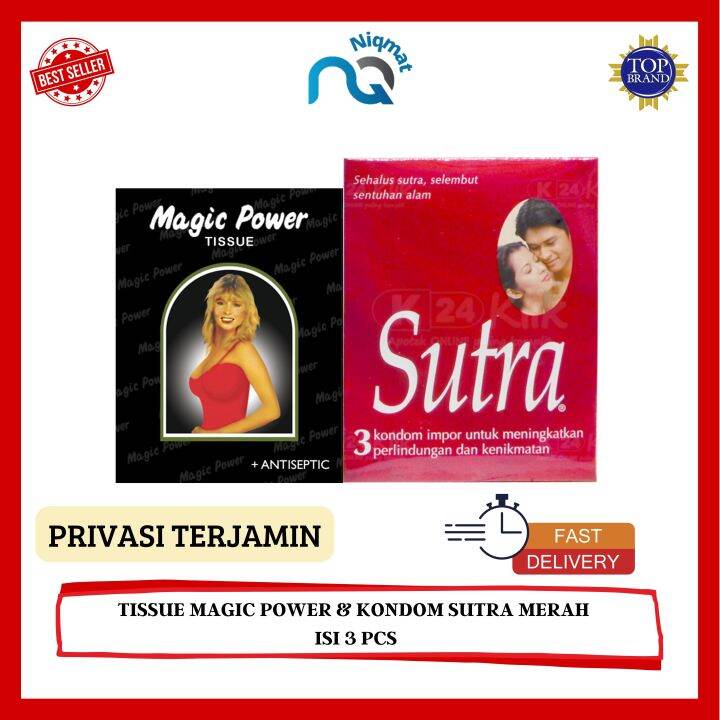Tissue Magic Power dan Kondom Sutra Merah isi 3 pcs | Lazada Indonesia