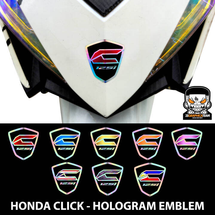 Honda Click v1 v2 Game Changer Hologram Emblem Decals 125 150 | Lazada PH
