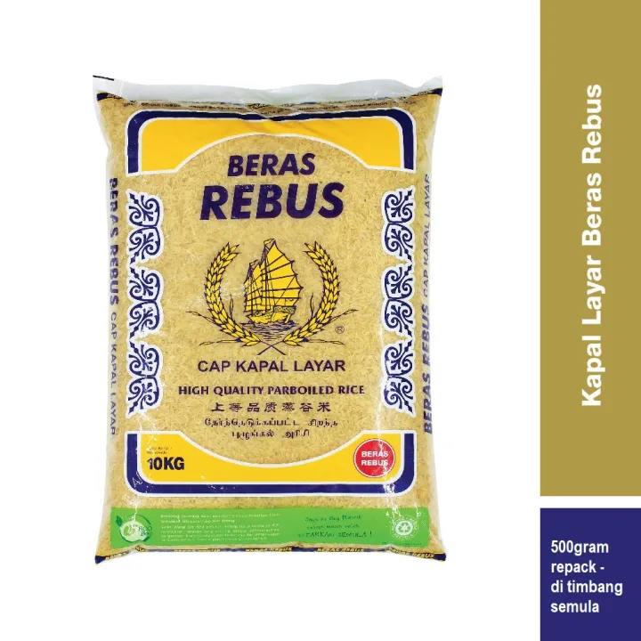 REPACK: Beras Rebus, High Quality Parboiled Rice Cap Kapal Layar ...