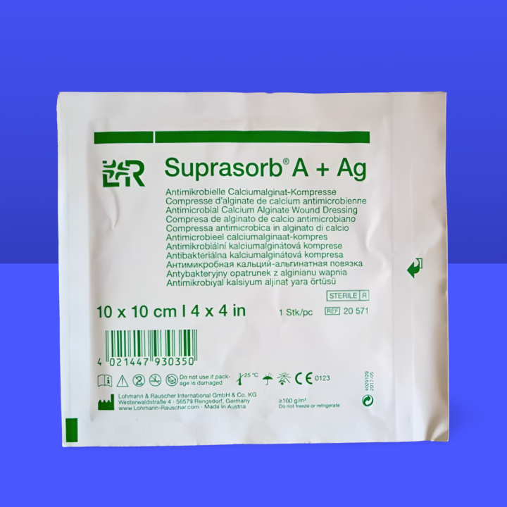 Alginate Suprasorb A + Ag 10x10cm Alginate plus Silver spon luka ...