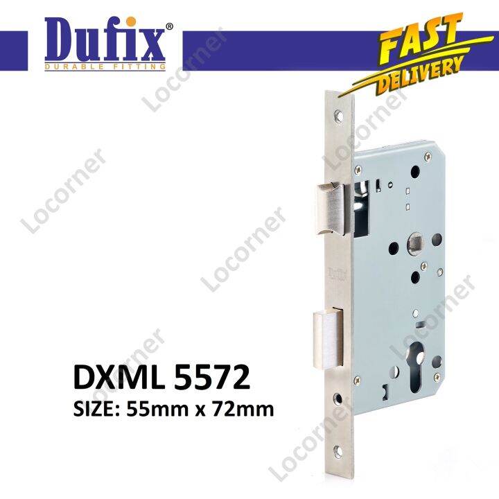 DUFIX Stainless Steel Mortise Size 60 x 72mm/ 55 x 72mm for Wooden Door | Lazada
