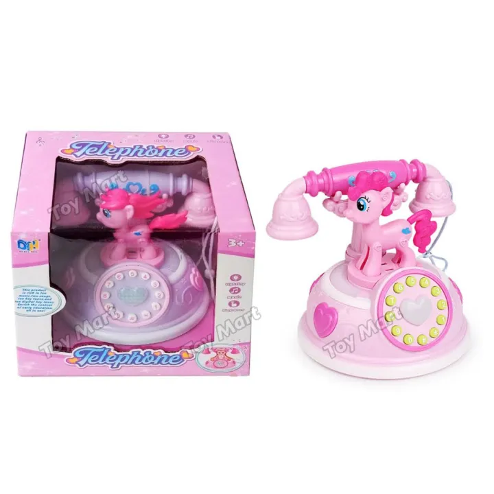 My Little Pony Telephone Toy Light Sound Battery Operated Vintage ...