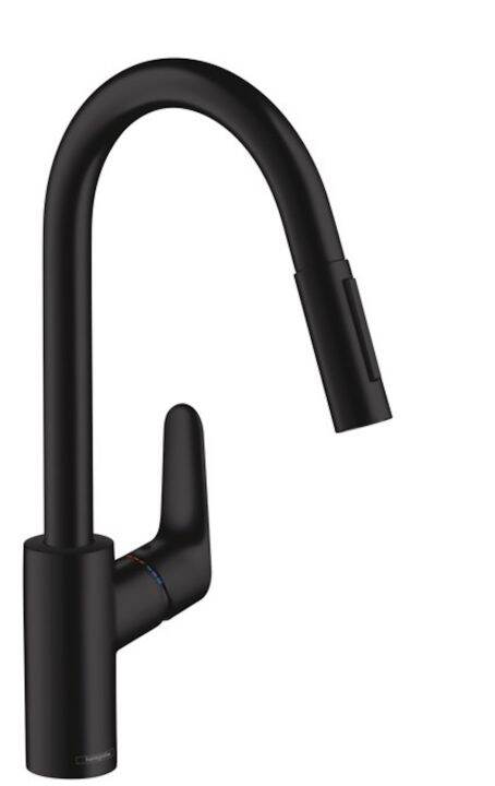 HANSGROHE 31815670 Focus M41 Single lever kitchen mixer 240, pull-out ...