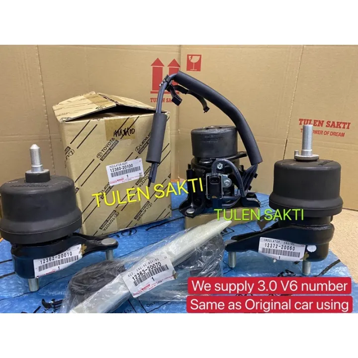 ORIGINAL TOYOTA ALPHARD V6 3.0 MNH10 MNH15 (2002-2008) ENGINE MOUNTING ...