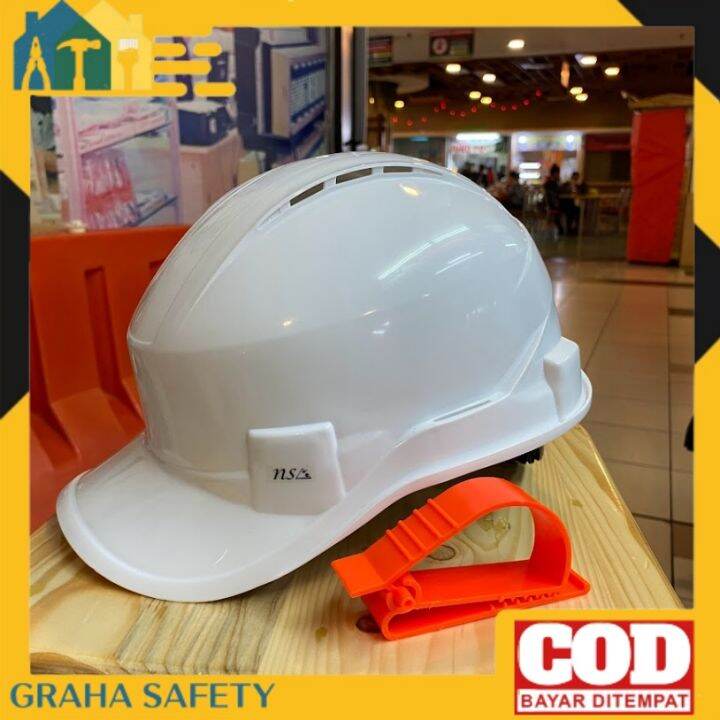 HELM SAFETY NSA VENTED PUTIH FASTARCK PLUS TALI DAGU | Lazada Indonesia