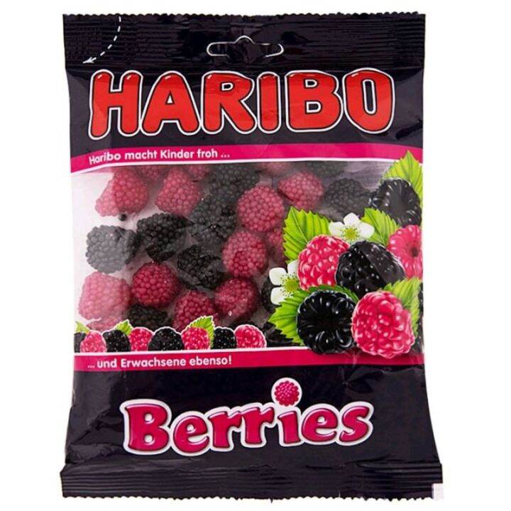 ฮาริโบ เยลลี่ราสเบอร์รี่และแบล็กเบอร์รี่ Pack30 Haribo Berries ...