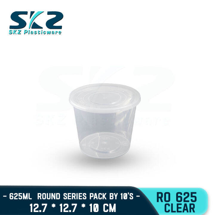 SKZ BLACK CONTAINER ROUND SERIES R0625 625ml ENVIRONMENTAL FRIENDLY ...