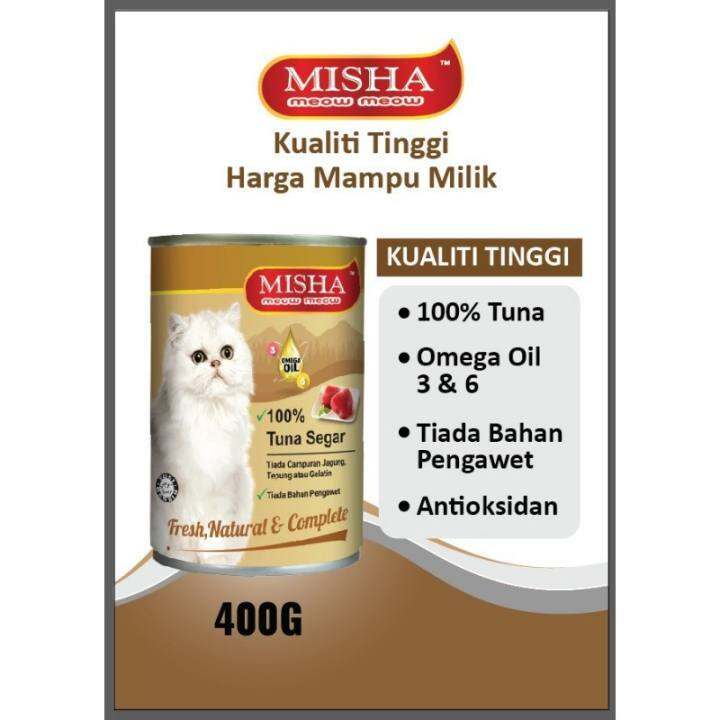Misha Makanan Tin 400G x 12 Tin Canned Food | Lazada