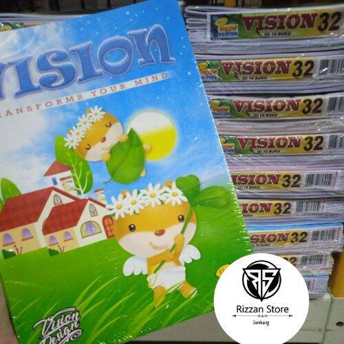 BUKU TULIS VISION 32 LEMBAR PER PACK ISI 10 BUKU | Lazada Indonesia