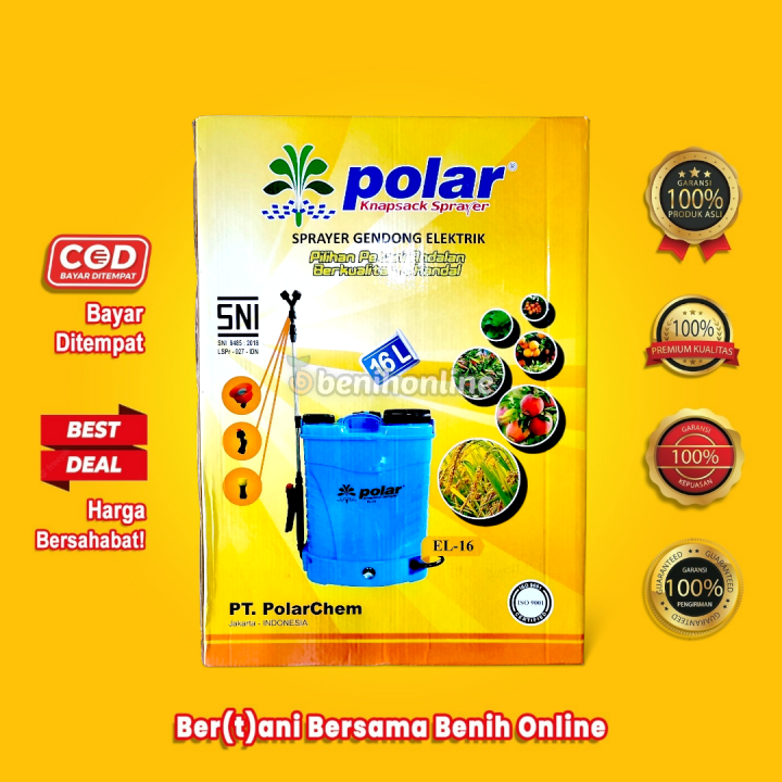 SPRAYER POLAR KNAPSACK – ELEKTRIK – 16 LITER (Tanki Alat Semprot ...