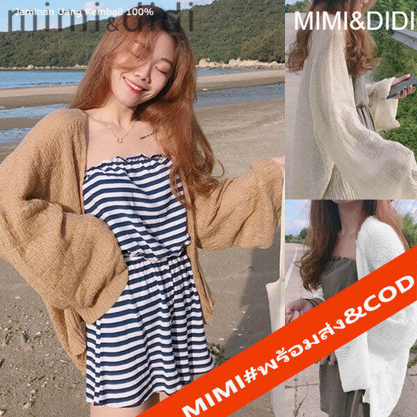 mimi&didi 6703 เสื้อคลุมแขนยาว ใส่กันหนาว ใส่กันแดด ได้ทุกโอกาส ระบายอากาศได้ดี **สินค้าพร้อมส่ง ...
