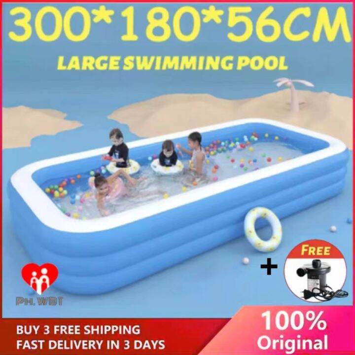 Inflatable Swimming Pool Safe PVC Material Outdoor Swimming Pool Family ...