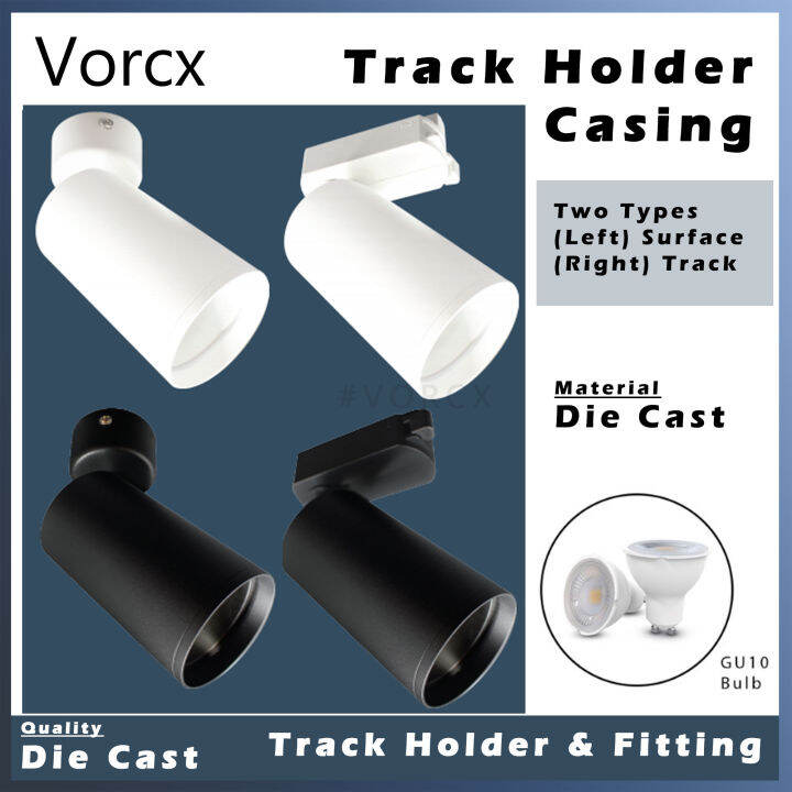 LH LED 901 Spot Light Track Housing Fitting GU10 Replaceable Bulb Surface Die Cast | Lazada