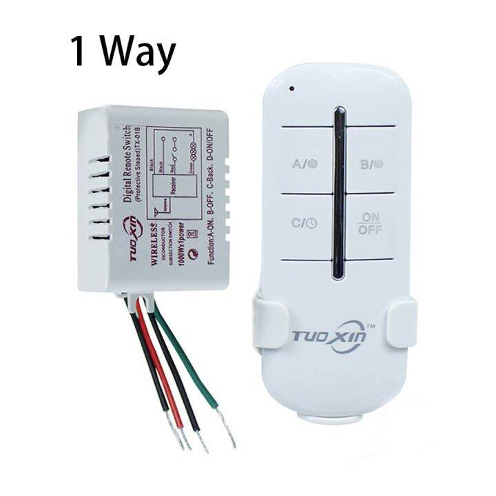 1 2 3 4 Ways LED Ceiling Panel Lamps Bulbs Digital RF Remote Controller ...