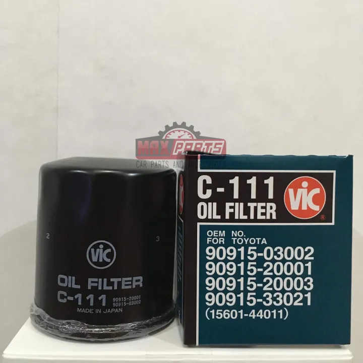 VIC C-111 OIL FILTER (FOR TOYOTA REVO (1RZ-FE)/LAND CRUISER 1997 Gas ...