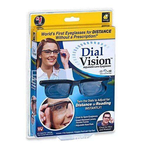Dial Vision Adjustable Glasses Variable Focus For Reading Distance ...