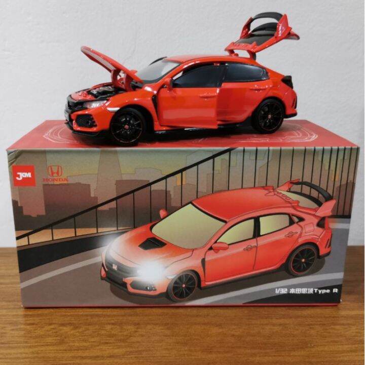 1/32 Honda Civic Type R FK8 Diecast Scale Model Toy Car Phoenix Yellow ...