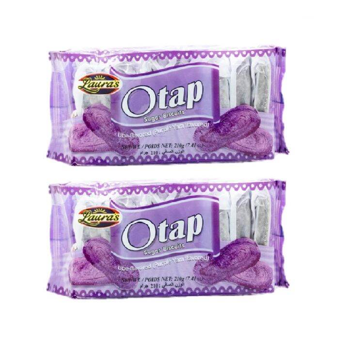 Laura's Otap Sugar Biscuits Ube 210g x 2 | Lazada PH