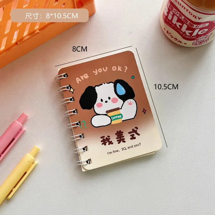 Fancha Store Cute Cartoon Fresh Coil Book Creative Convenient Mini ...