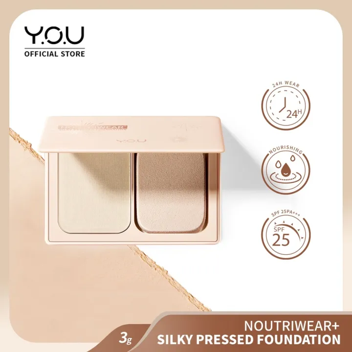 Y.O.U NoutriWear Silky Pressed Foundation | Lazada PH