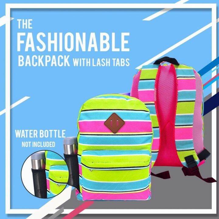Unisex Fashion School Bagpack Travel Bagpack with Lash Tabs Multicolor ...