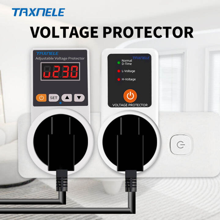 Automatic Voltage Protector Socket AC 220V Adjustable 16A Power Surge ...