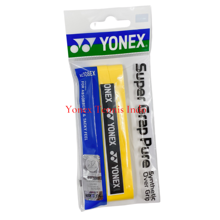 Yonex Grip AC108EX SUPER GRAP PURE - Yellow AC 108 EX | Lazada Indonesia