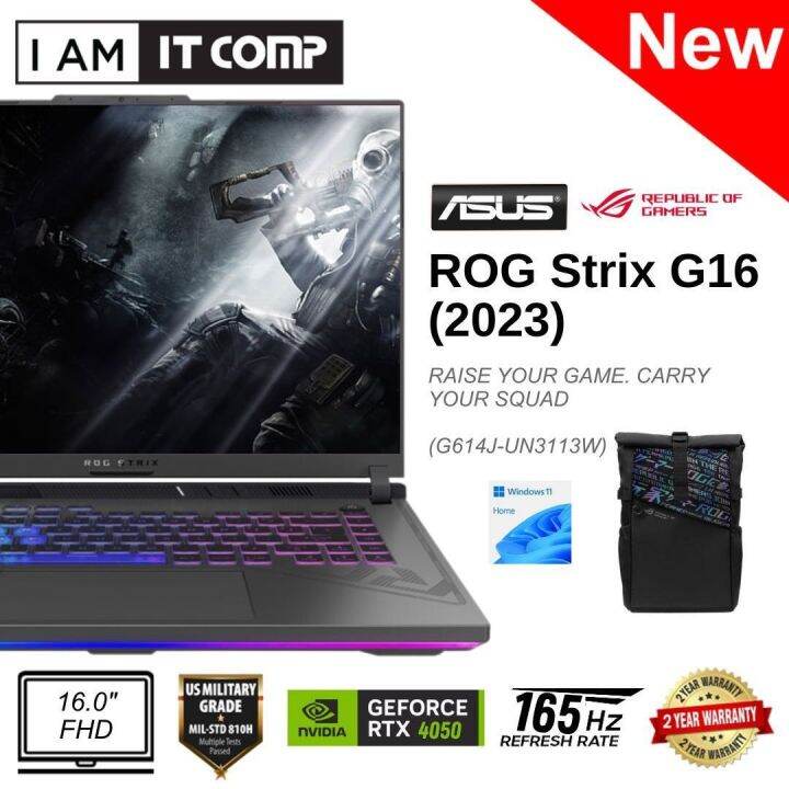 ASUS ROG Strix G16 (G614JU) i7-13650HX/16GB/512GB SSD/16" FHD, 165Hz ...