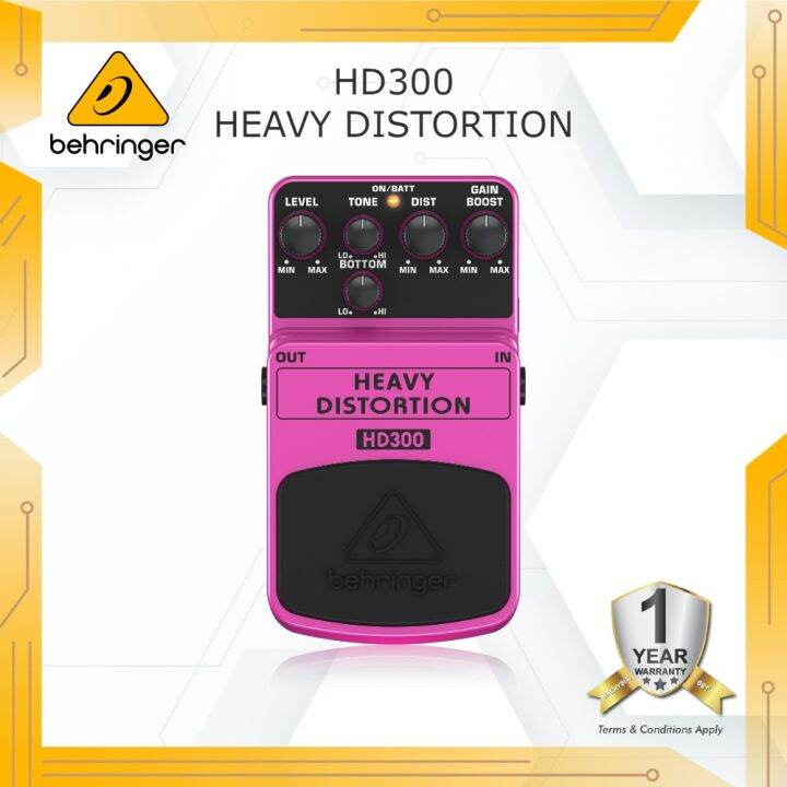 [100% AUTHENTIC] BEHRINGER HEAVY DISTORTION HD300 Heavy Metal ...