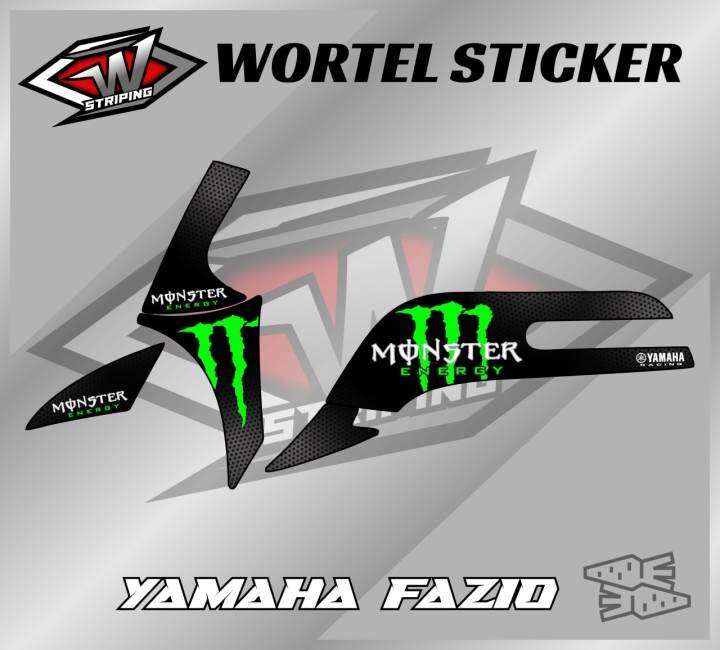 Striping Fazio-Stiker Hologram Decal Motor Fazio Monster Energy ...