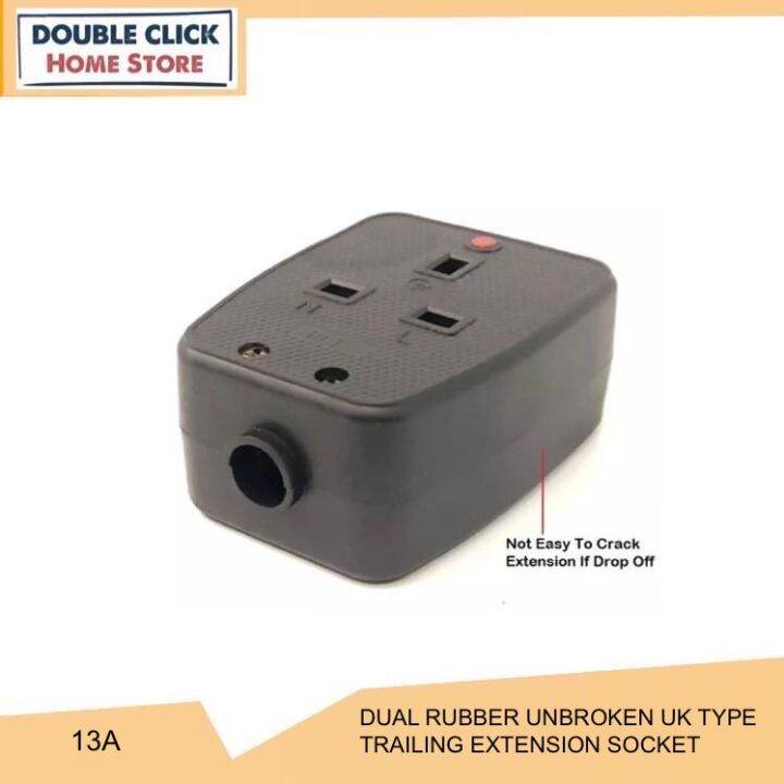 13A Double Side Rubber Socket 2G Unbroken Rubber Socket 13A Uk Type ...