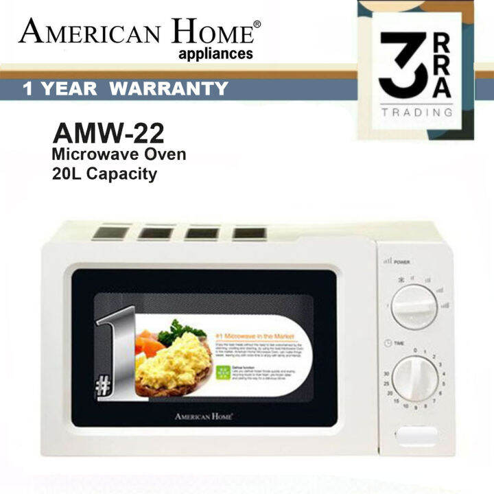 AMERICAN HOME MICROWAVE OVEN AMW-22 (White) | Lazada PH