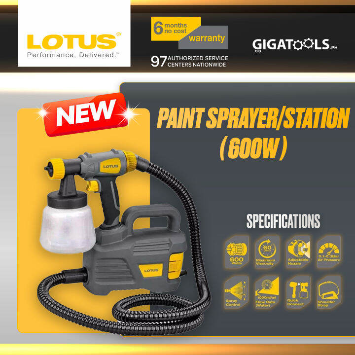 *NEW* Lotus LTPT600PSX Paint Sprayer/Station (600W) [GIGATOOLS] | Lazada PH