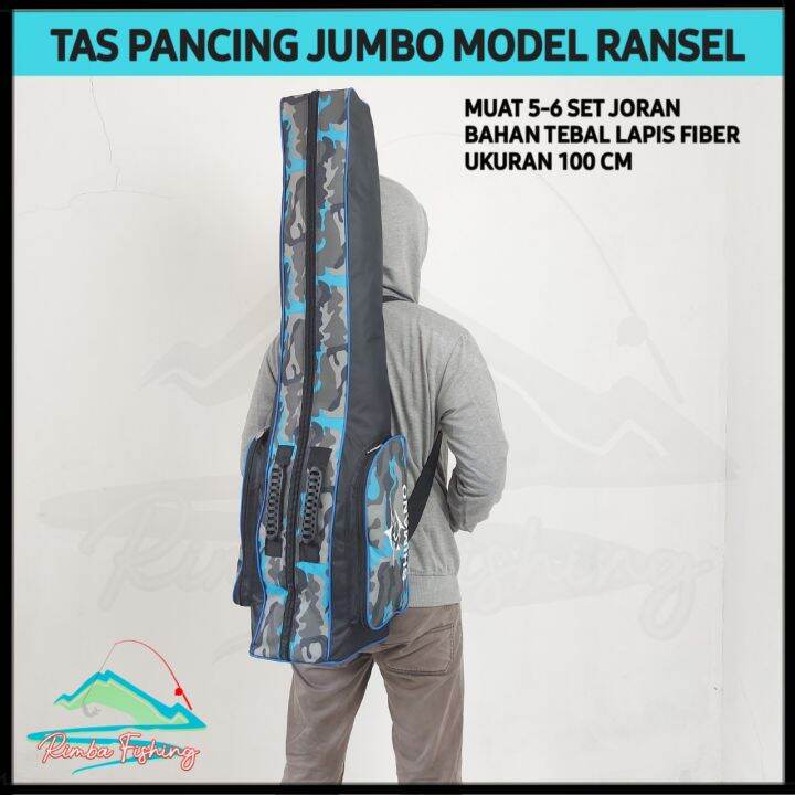 Tas Pancing Shimano Jumbo Model Ransel/ Model Jinjing Panjang 100CM ...