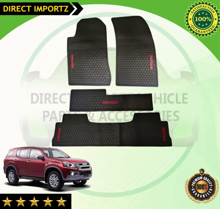 Isuzu Mux 2014 to 2022 OEM Premium Rubber Matting Black lining 2015 2016 2017 2018 2019 2020 ...