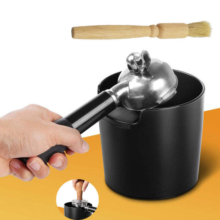 Coffee Powder Residue Box Black Deep Bowl Non Slip Detachable Knock Bar ...