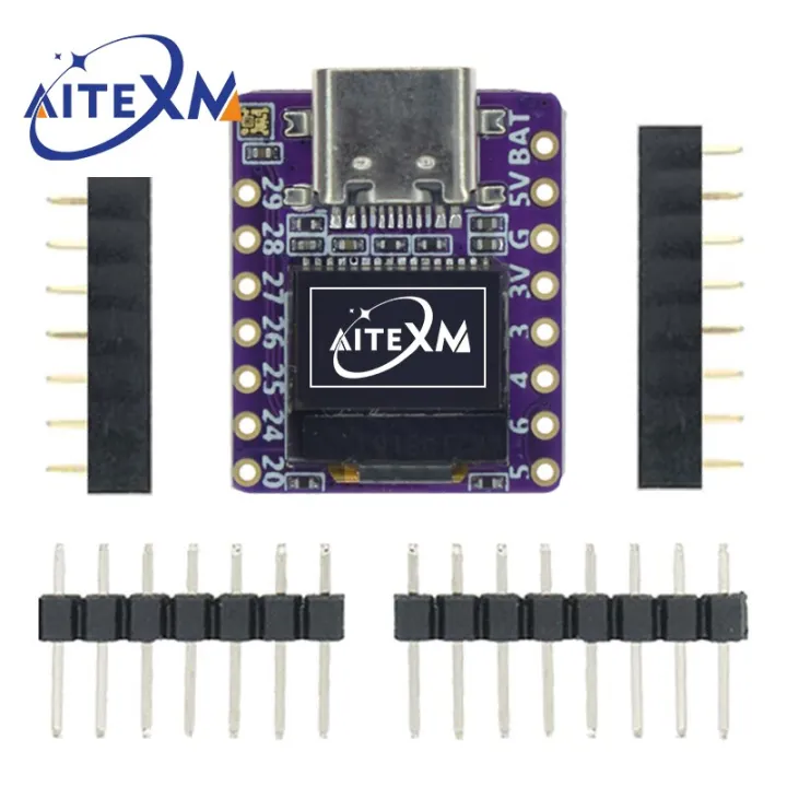 Esp32 C3 Rp2040 Raspberry Pi Pico Development Board With 042 Inch Lcd Risc V Wifi Bluetooth