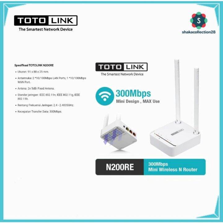 Totolink N200RE 300Mbps Wireless Router Versi 4 | Lazada Indonesia