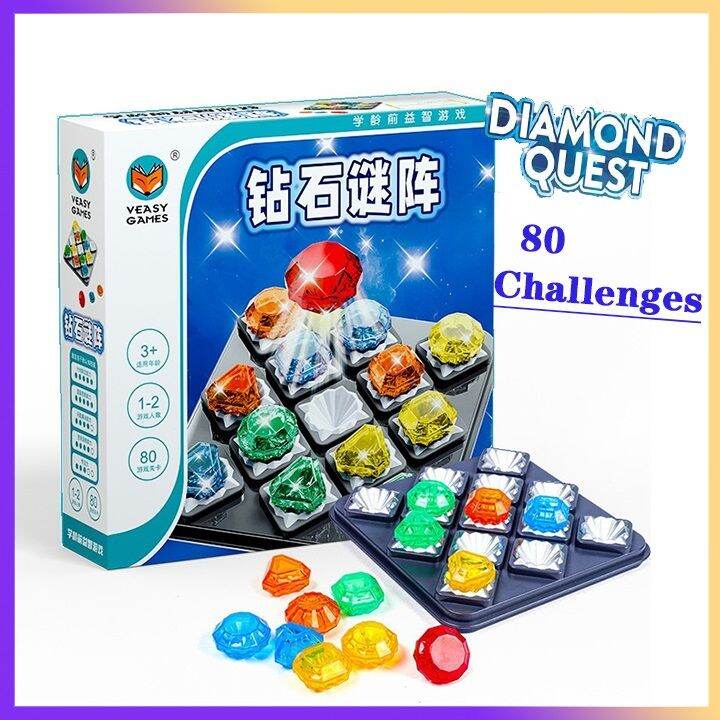 Diamond Quest 80 Challenges - Fun Deduction Puzzle Board Game | Brain ...