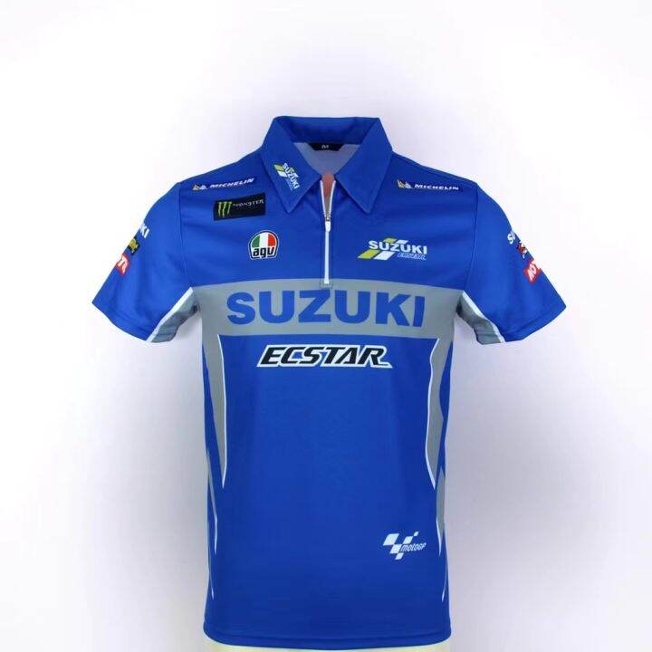 New racing suit polo shirt MOTOGP work suit, Dakar Suzuki T-shirt ...