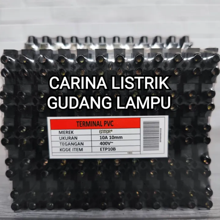 TERMINAL KABEL HITAM KRUSTIN 10MM 10A BAGUS KUNINGAN | Lazada Indonesia