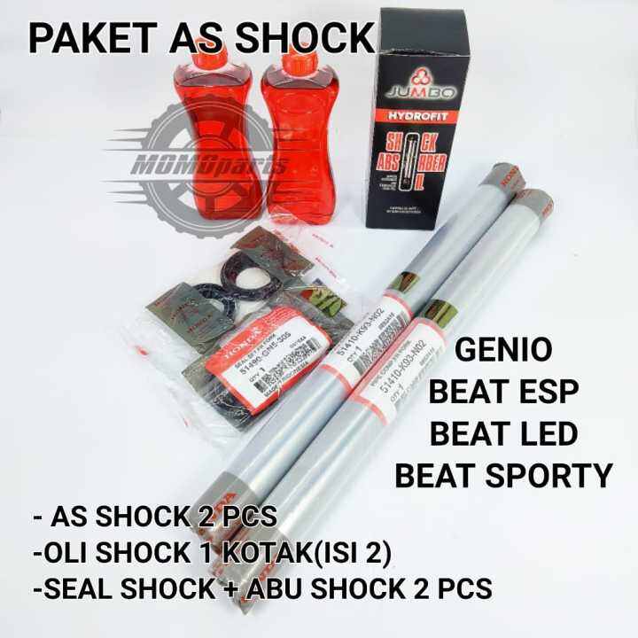 PAKETAN AS SHOCK DEPAN 1 SET OLI SHOCK DAN SEAL SHOCK PLUS ABU SHOK ...