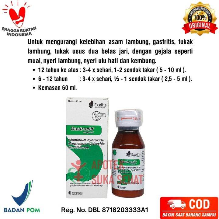 GASTRUCID SIRUP 60 ML | Lazada Indonesia
