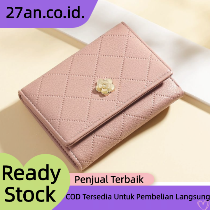 Dompet Wanita Impor Dompet Lipat Dompet Mini Pola Bunga Lucu Dompet Multifungsi Kasus Kartu ...