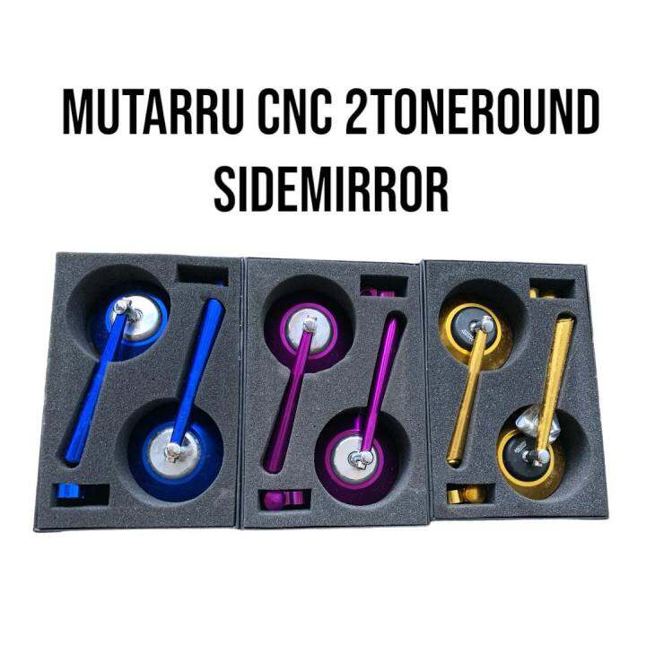 MUTARRU 2TONE CNC ROUND SIDE MIRROR | Lazada PH