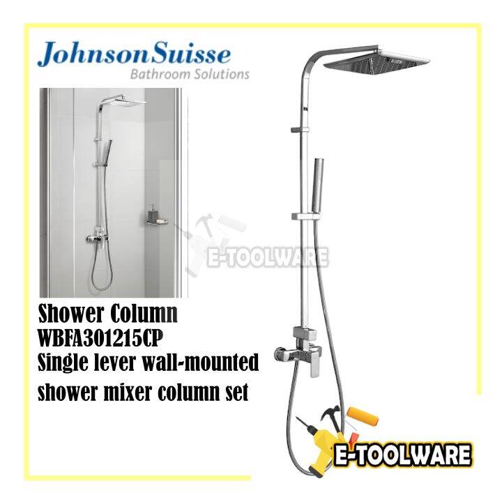Johnson Suisse Shower Column Single lever wall-mounted shower mixer ...