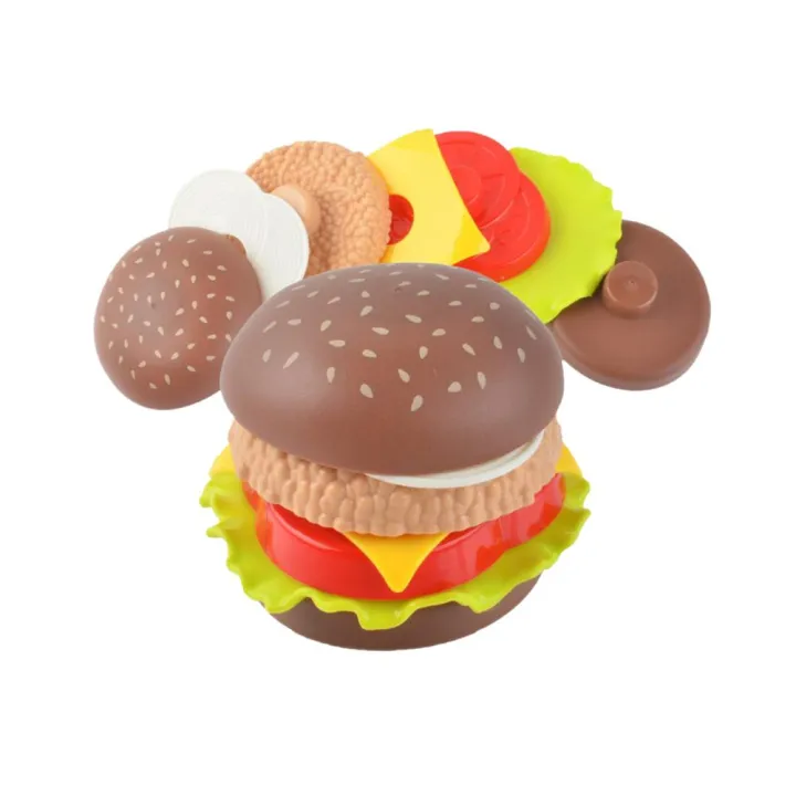 Children's Play House Toy - Mini Burger Toy Set French Fries Cola Model ...