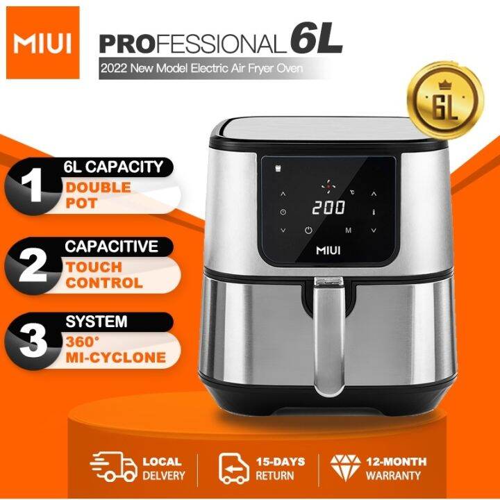 [Original] MIUI 6L Air Fryer Smart Oilless Cooker Toaster Rotisserie ...
