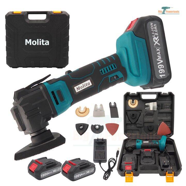 Molita เครื่องตัด ขัด เซาะ ไร้สาย บาก อเนกประสงค์ 199V แบตเตอรี่ Li-ion ...
